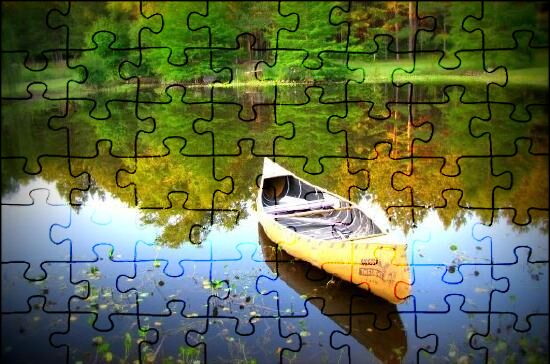 A Canoe in The Water Jigsaw Puzzle Online | Jspuzzles.Com