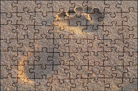 Footprint in The Sand Jigsaw Puzzle Online | Jspuzzles.Com