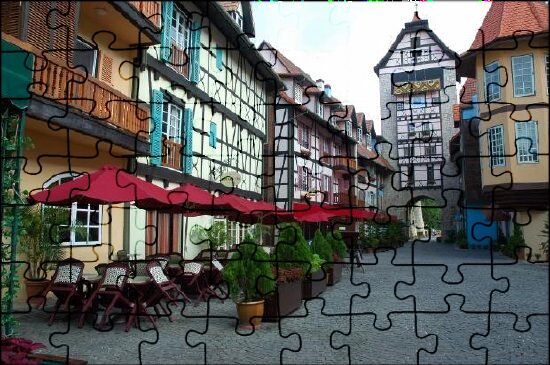 Old English Town Jigsaw Puzzle Online | Jspuzzles.Com