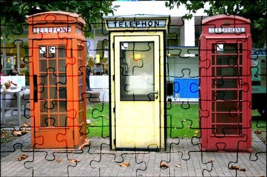Telephone Booths Jigsaw Puzzle Online | Jspuzzles.Com