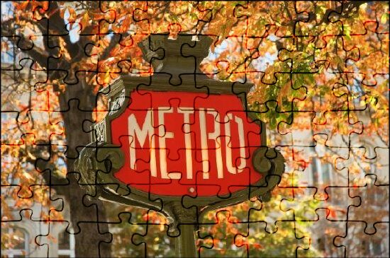 Parisian Metro Sign Jigsaw Puzzle Online | Jspuzzles.Com