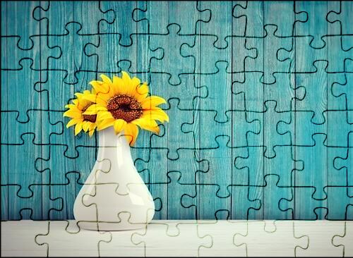 Sunflower Vase Jigsaw Puzzle Online | Jspuzzles.Com