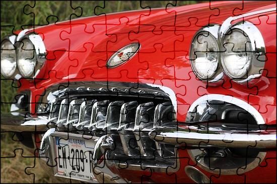 Red Corvette Jigsaw Puzzle Online | Jspuzzles.Com