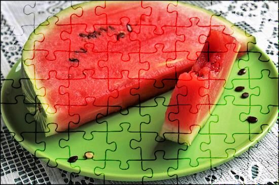 Juicy Watermelon Jigsaw Puzzle Online | Jspuzzles.Com