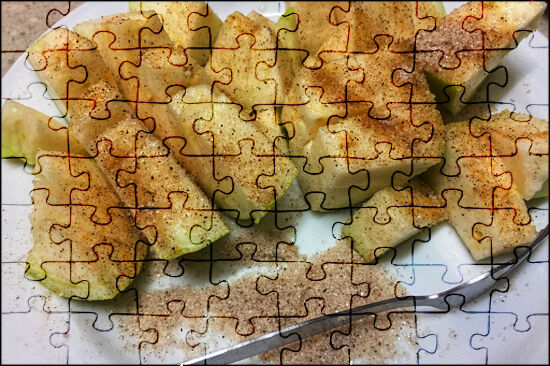 Cut Guavas Sprinkled With Sour Plum Power Jigsaw Puzzle Online