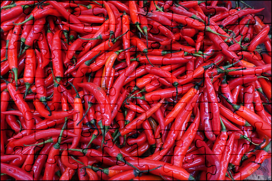 Close Up of Fresh Red Chilli Background, Selective Jigsaw Puzzle