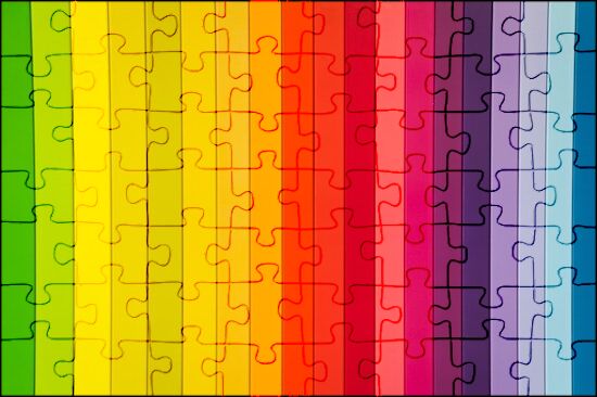 Wooden Rainbow Jigsaw Puzzle Online | Jspuzzles.Com