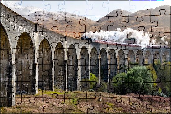 Train Over The Bridge Jigsaw Puzzle Online | Jspuzzles.Com
