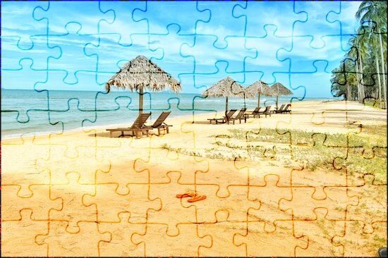 Dreamy Beach Jigsaw Puzzle Online | Jspuzzles.Com