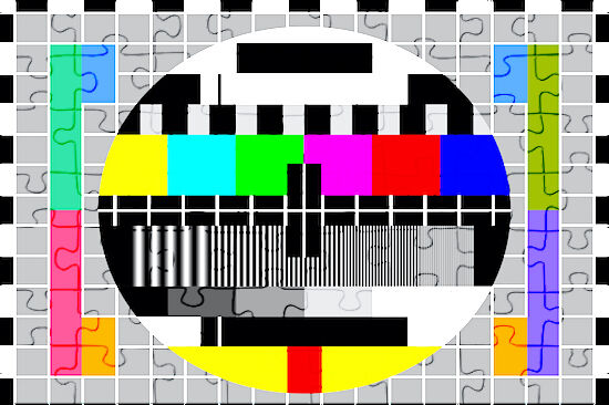 Puzzle Online Segnale Di Prova Tv Pal | Jspuzzles.Com