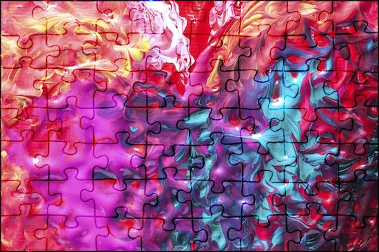 Abstract Liquid Paint Jigsaw Puzzle Online | Jspuzzles.Com