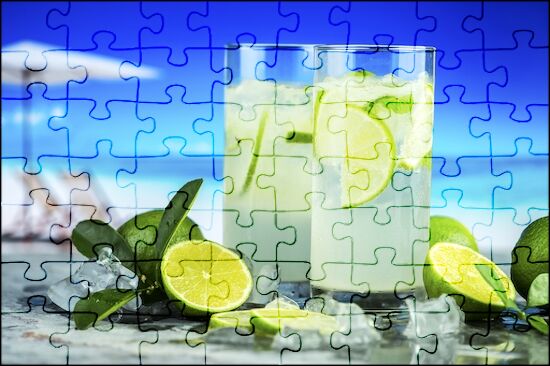 Fresh Lime Drinks Jigsaw Puzzle Online | Jspuzzles.Com