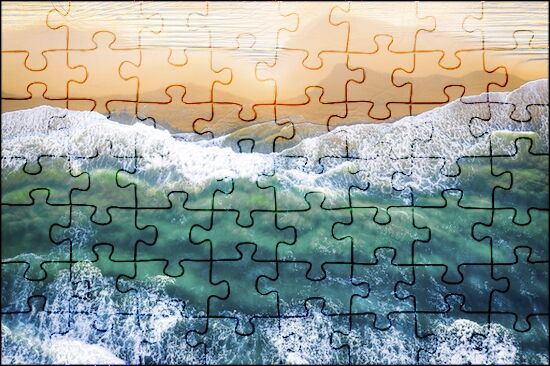 Coastline From Drone View Jigsaw Puzzle Online | Jspuzzles