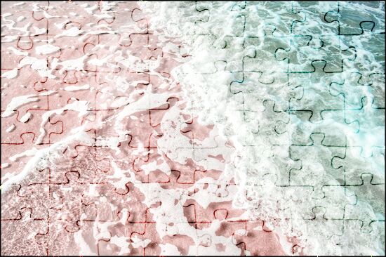 Pink Sand and Clear Ocean Jigsaw Puzzle Online | Jspuzzles