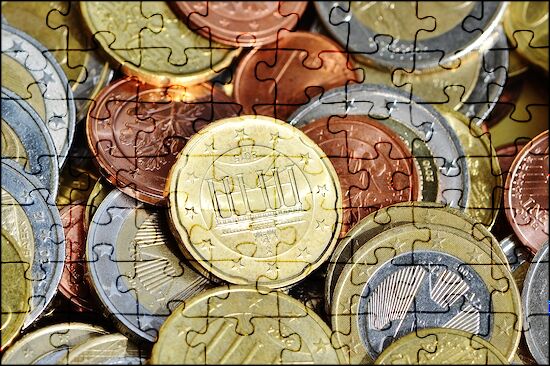 Euro Coins Jigsaw Puzzle Online | Jspuzzles