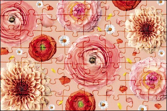 Rompecabezas De Patrón Floral | Jspuzzles