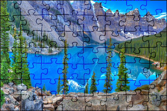 Moraine Lake Jigsaw Puzzle Online | Jspuzzles