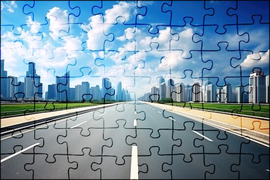 Big City Road Jigsaw Puzzle Online | Jspuzzles