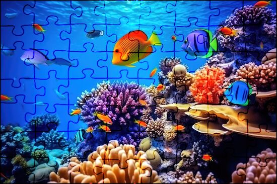 Colorful Coral Reef Jigsaw Puzzle Online | Jspuzzles