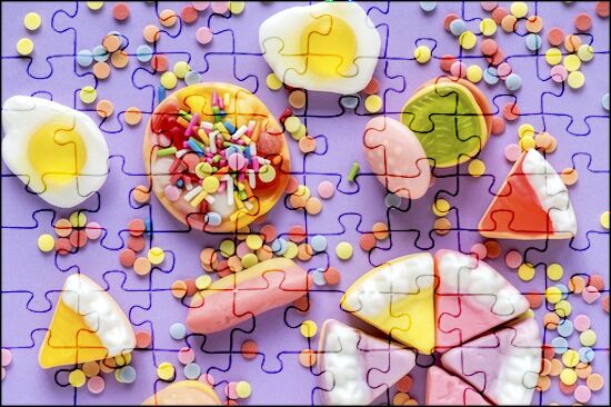 Jellies and Sweets Jigsaw Puzzle Online | Jspuzzles