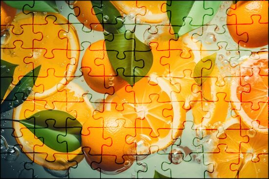 Sliced Oranges Jigsaw Puzzle Online | Jspuzzles