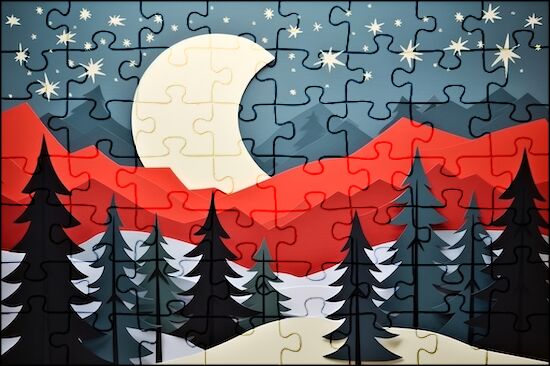 Midnight With The Stars and You Jigsaw Puzzle Online | Jspuzzles
