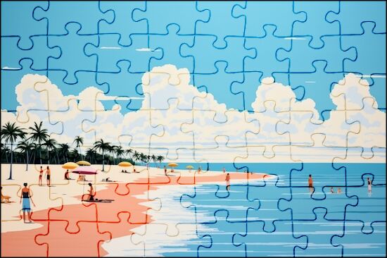 Relaxed Beach Jigsaw Puzzle Online | Jspuzzles