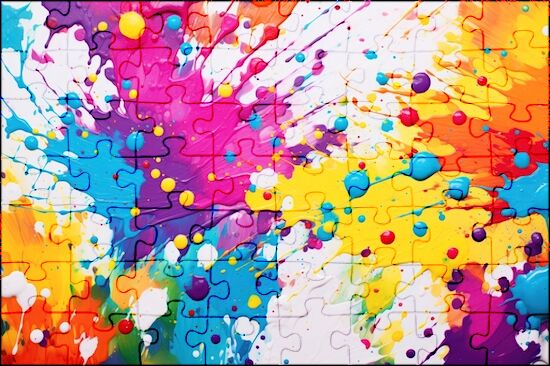 Paint Splash Jigsaw Puzzle Online | Jspuzzles