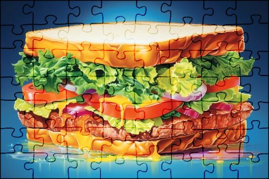 Deluxe Diner Sandwich Jigsaw Puzzle Online | Jspuzzles