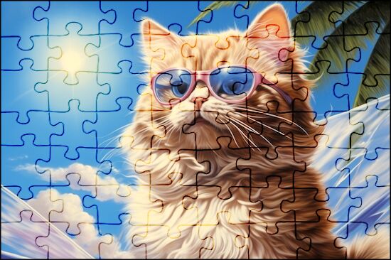 Coolest Cat Jigsaw Puzzle Online | Jspuzzles