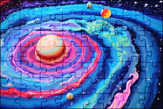 Universe Painting Jigsaw Puzzle Online | Jspuzzles