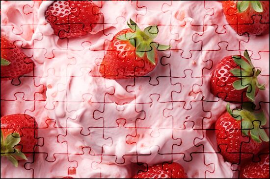 Strawberry Ice-Cream Jigsaw Puzzle Online | Jspuzzles