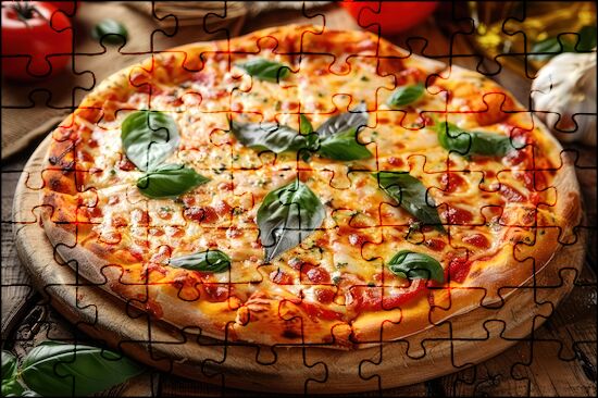 Pizza Margarita Jigsaw Puzzle Online | Jspuzzles