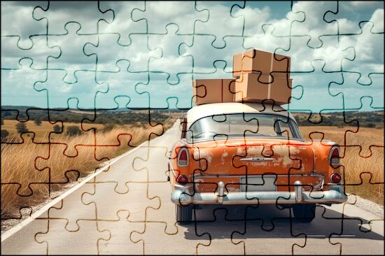 Classic Car Roadtrip Jigsaw Puzzle Online | Jspuzzles