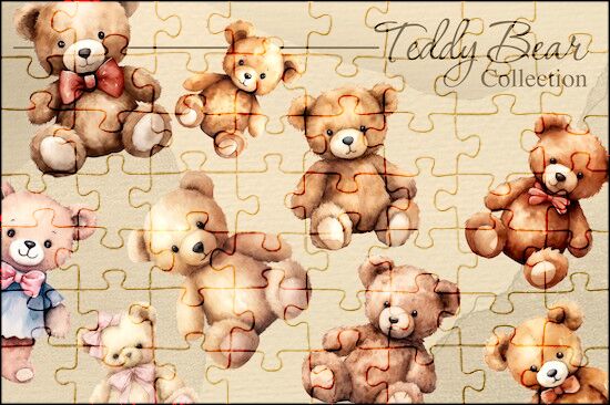 Teddy Bear Collection Jigsaw Puzzle Online | Jspuzzles