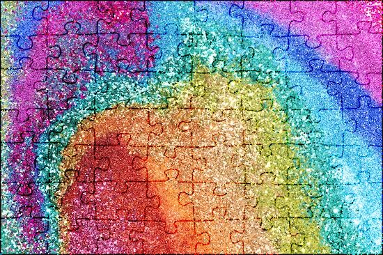 Rainbow Glitter Jigsaw Puzzle Online | Jspuzzles