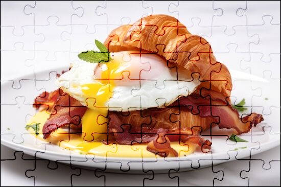 Rompecabezas De Croissant Benedictino | Jspuzzles