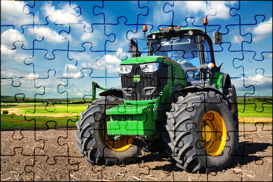 Tractor in The Field Jigsaw Puzzle Online | Jspuzzles