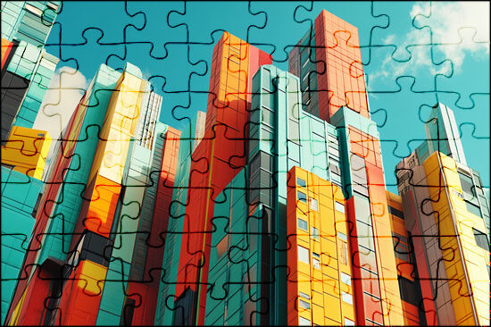 Futuristic City Skyline Jigsaw Puzzle Online | Jspuzzles
