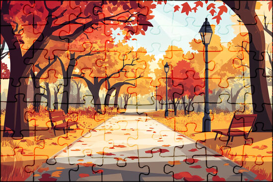 Autumn in The Park Jigsaw Puzzle Online | Jspuzzles