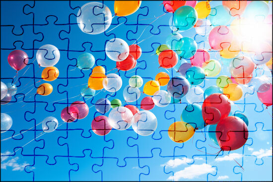 Surreal Balloons in The Sky Jigsaw Puzzle Online | Jspuzzles
