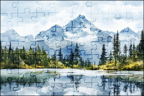 Mountain Range Majesty Jigsaw Puzzle Online | Jspuzzles