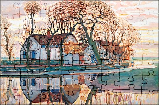 Farm Near Duivendrecht Jigsaw Puzzle Online | Jspuzzles