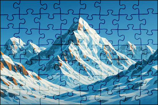 Polygonal Peaks Jigsaw Puzzle Online | Jspuzzles