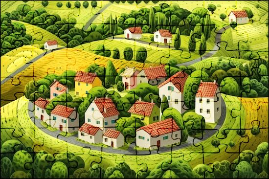 Sunlit Valley - Puzzles En Línea