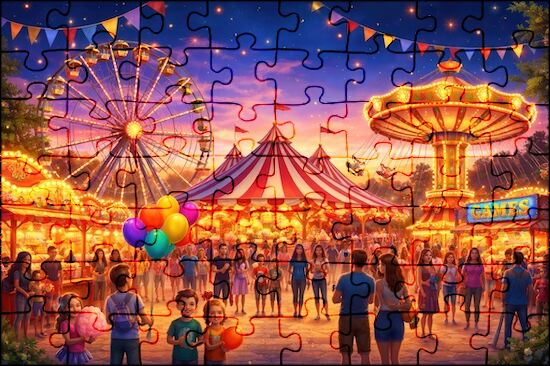 Carnival Evening Jigsaw Puzzle Online | Jspuzzles