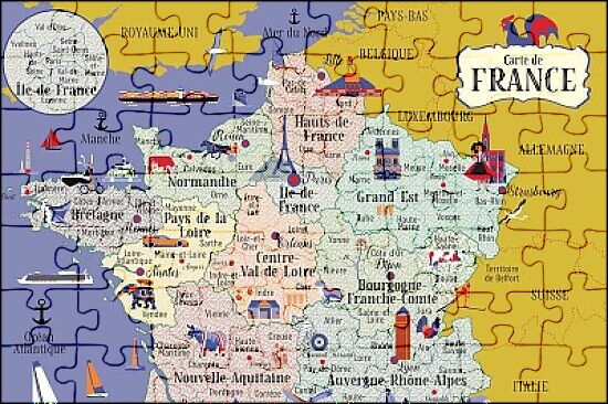 Les Régions De La France - Isaurafc Puzzle #1009301 | Jspuzzles