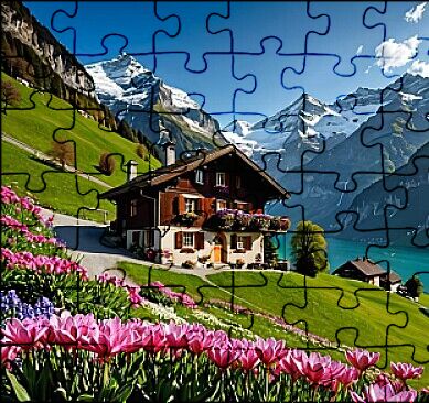 Alpine Landscape פאזל משתמש מספר - 1023408 | Jspuzzles