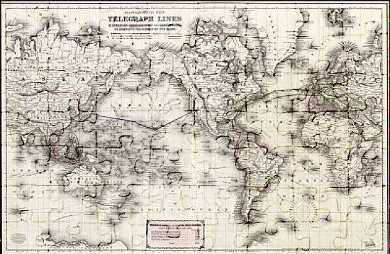 Historical Map of The World (1871) - Rompecabezas Del Usuario