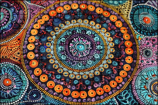 Mandala Dot Art - Jspuzzles Art Puzzle #1031829 | Jspuzzles